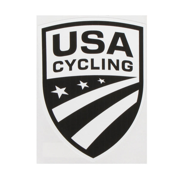 5x5 Black & White Sticker - USA Cycling